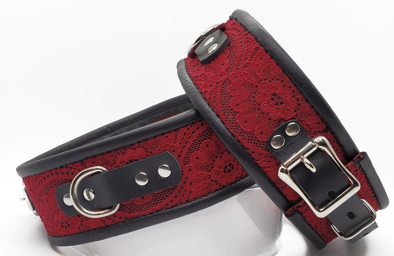 Thigh Cuff Pair Lockable Bdsm Leather Bondage Restraints In Etsy