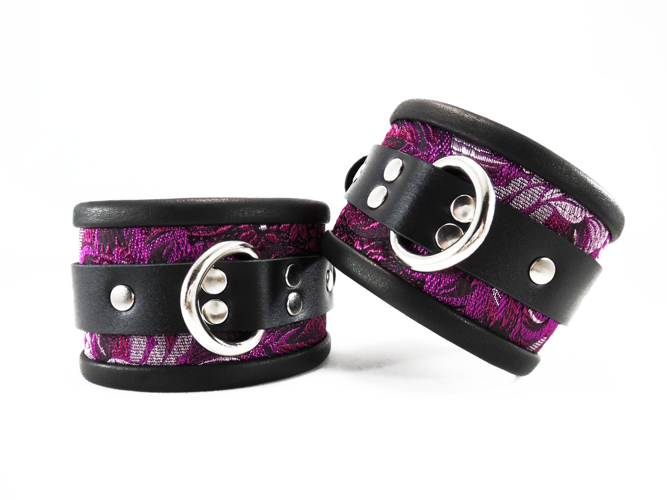 Ankle Cuffs Lockable BDSM Leather Bondage Restraints in - Etsy