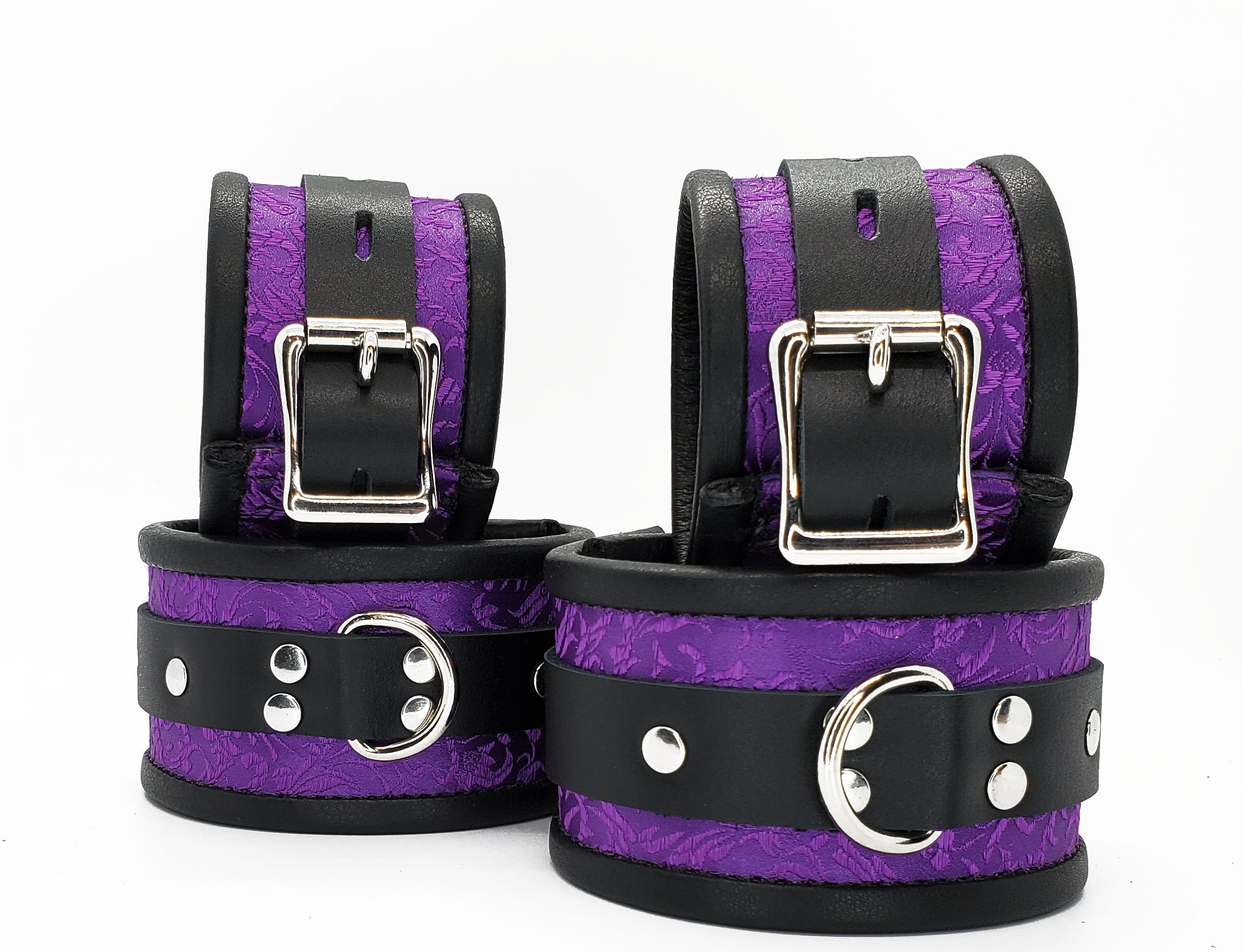 Submissive Collar & Cuff Set Lockable BDSM Leather Bondage | Etsy