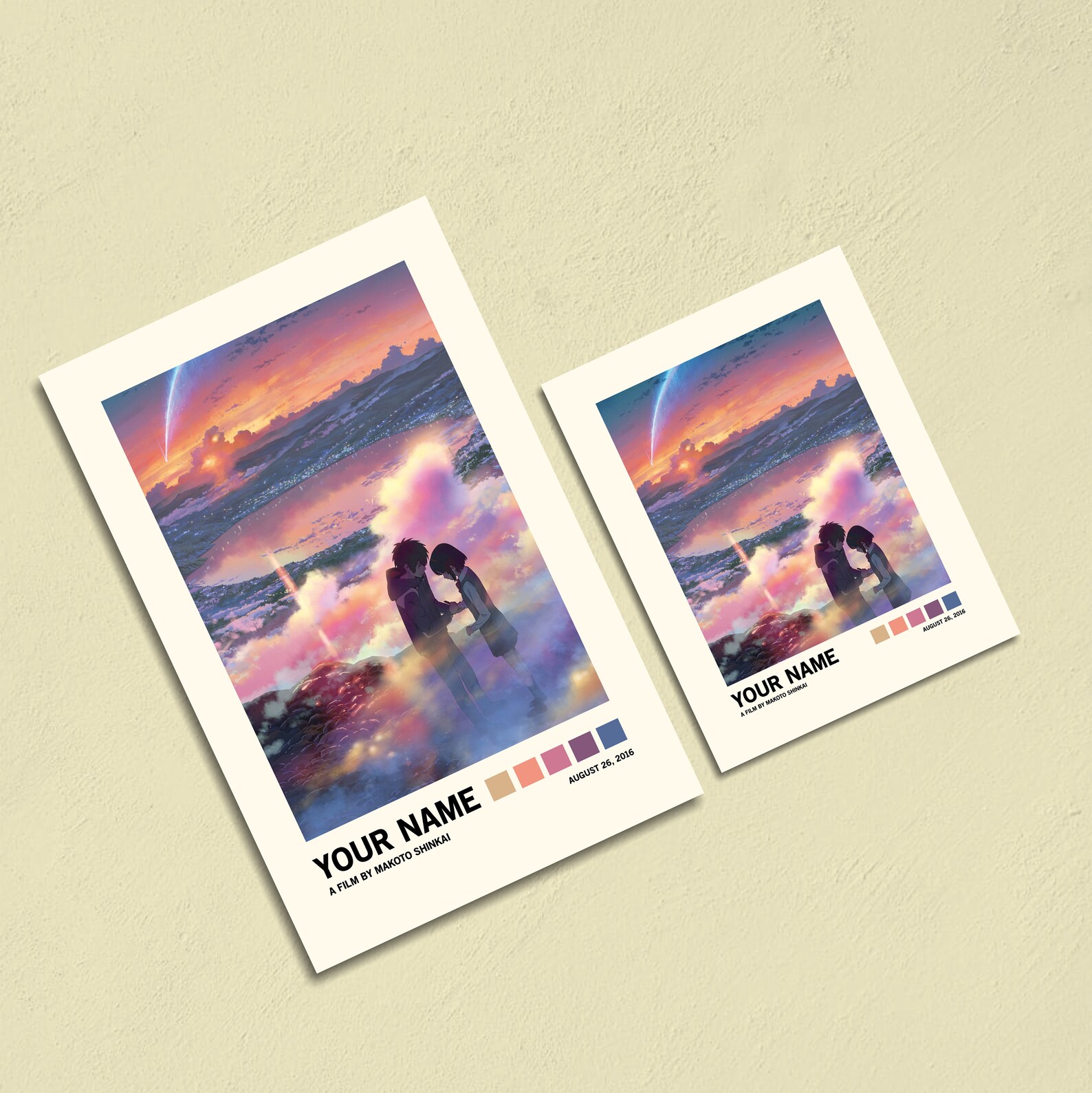 Your Name Poster / Kimi No Na Wa / Movie Inspired Poster Print / Wall ...