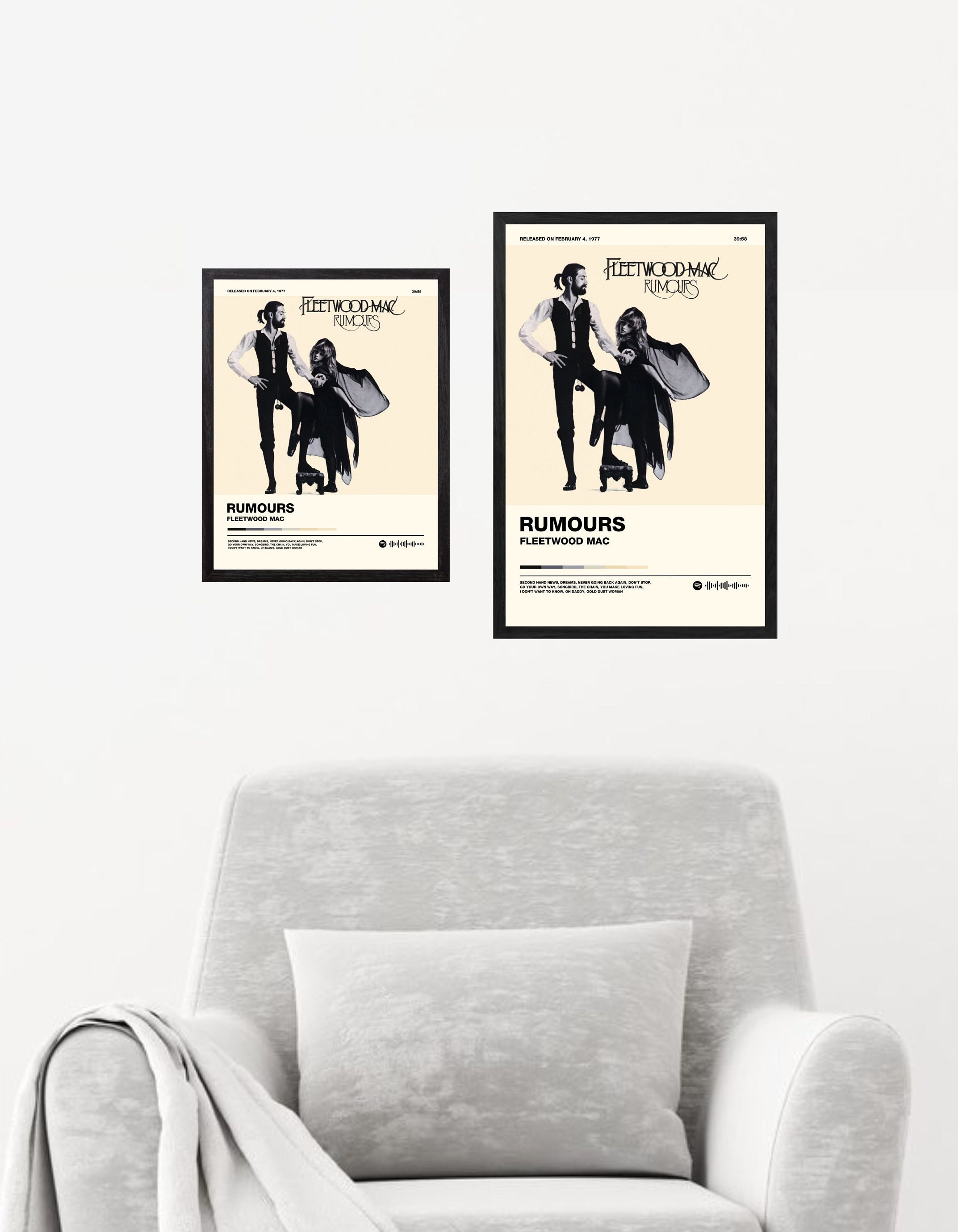 Rumours Album Poster / Fleetwood Mac Poster / Album Art Poster Print ...