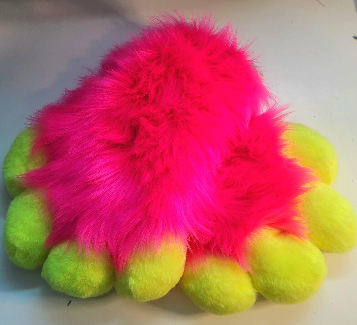 Pink Sherbet Themed Fursuit Hand Paws - Etsy