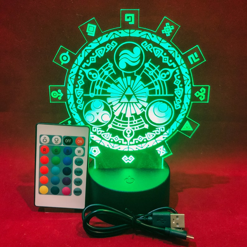 Legend of Zelda Skyward Sword Door of Time Led Acrylic Lamp - Etsy