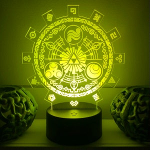 Legend of Zelda Skyward Sword Door of Time Led Acrylic Lamp - Etsy