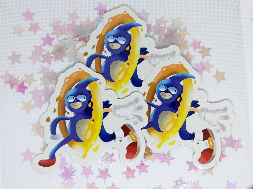 Meme SANIC Transparent Vinyl Sticker - Etsy