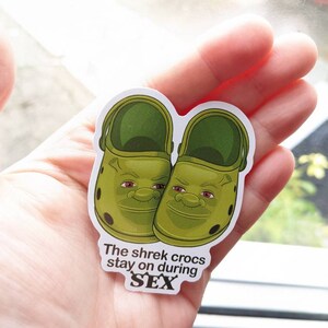 Cursed Shrek Crocs Decal Vinyl Sticker - Etsy