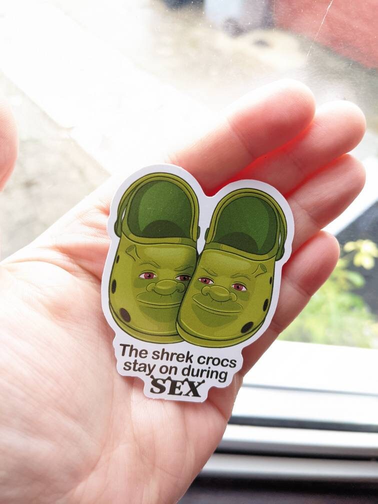 Cursed Shrek Crocs Decal Vinyl Sticker - Etsy