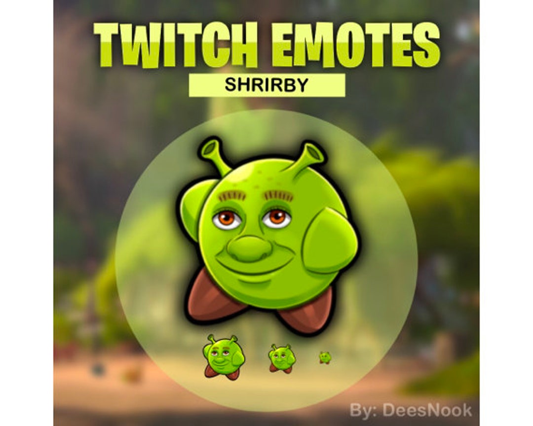 TWITCH/DISCORD EMOTE Shrek Kirby Cursed / Streaming Emote - Etsy Ireland