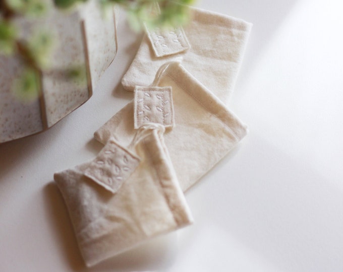 Reusable Tea Bags | Unbleached Organic Cotton - Etsy