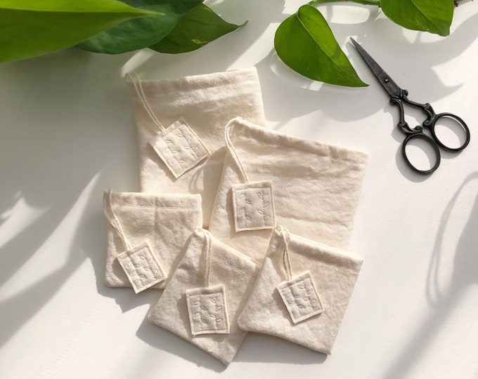 Reusable Tea Bags With Floral Pouch - Etsy