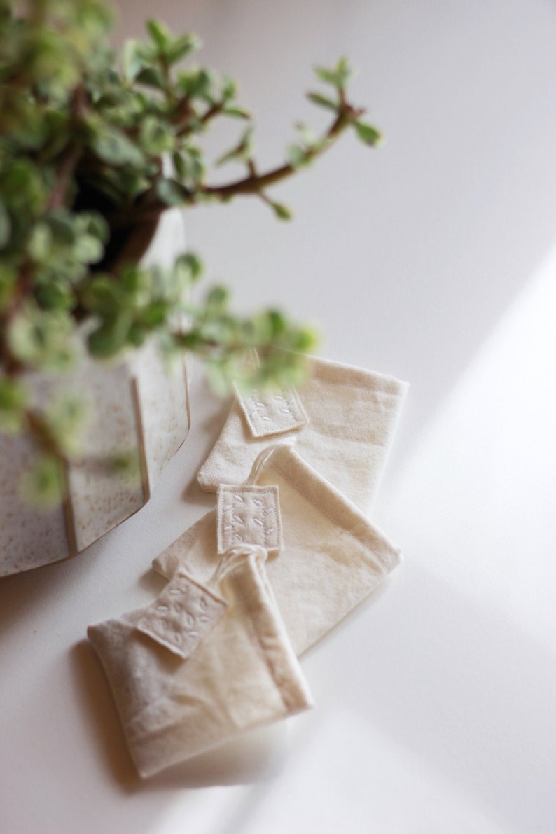 Reusable Tea Bags Unbleached Organic Cotton - Etsy