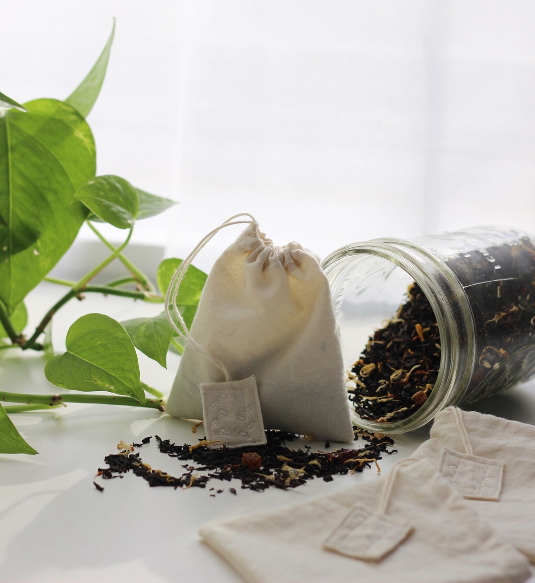 Bulk full Pot of Tea Size Organic Unbleached Cotton Reusable - Etsy