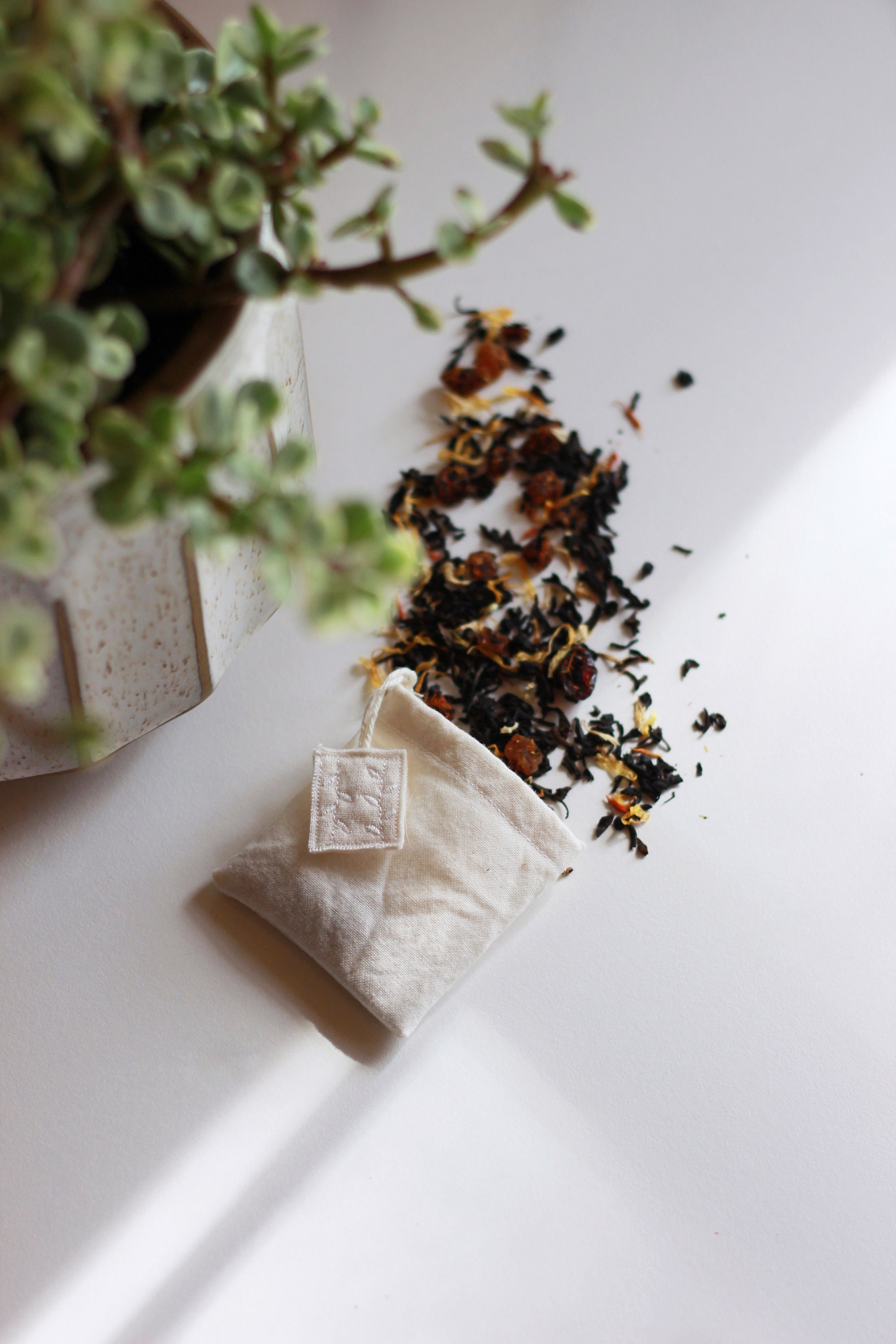 Reusable Tea Bags Unbleached Organic Cotton - Etsy