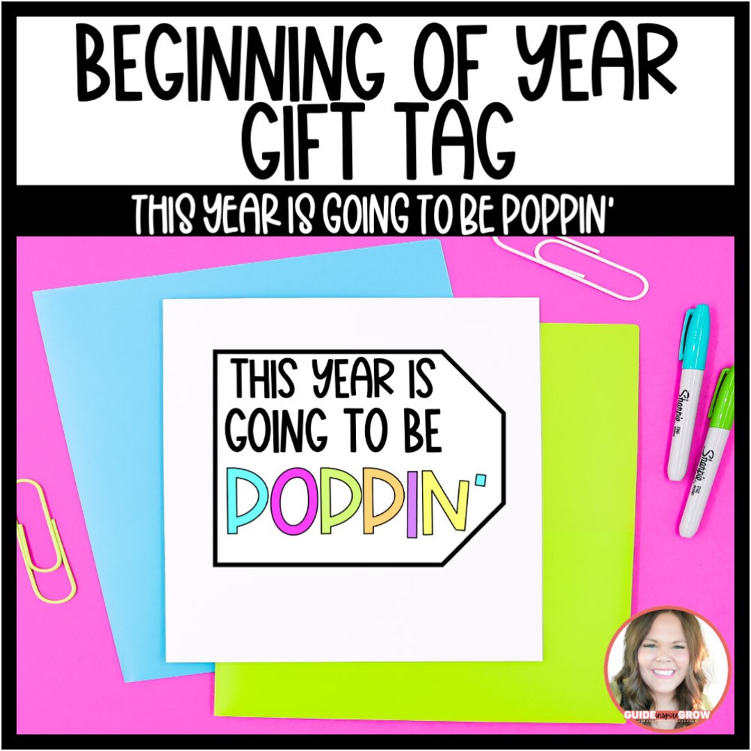 Back to School Gift Tag | Poppin' - Etsy