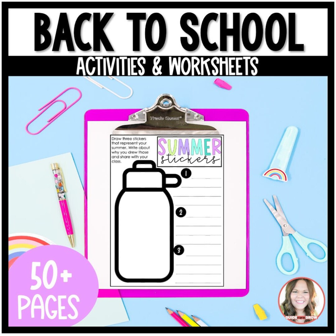 Back to School Activities - Etsy
