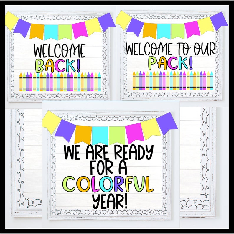 Back to School Bulletin Board | Colorful Year - Etsy