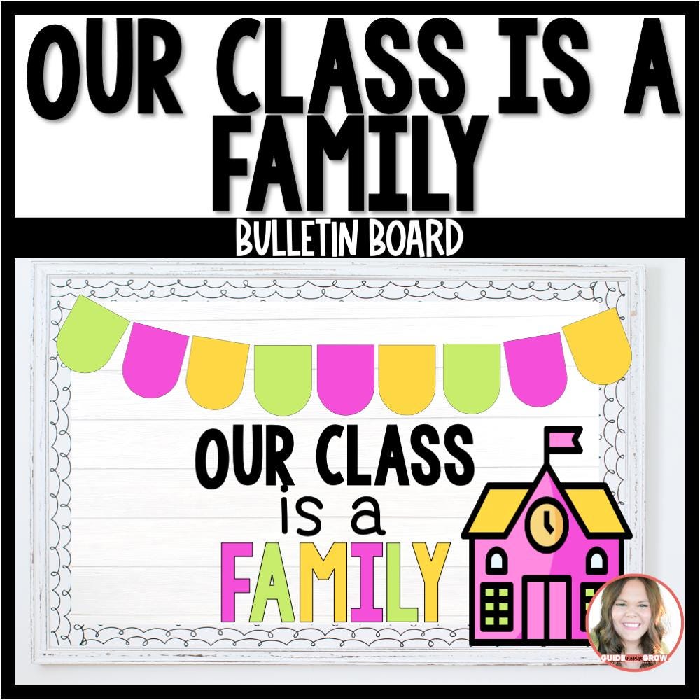 Our Class is a Family Bulletin Board – Back to School Classroom Decor ...