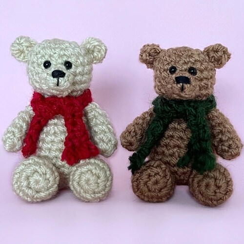 Mini Teddy Bear Crochet Pattern Amigurumi Mini Bear Pdf - Etsy