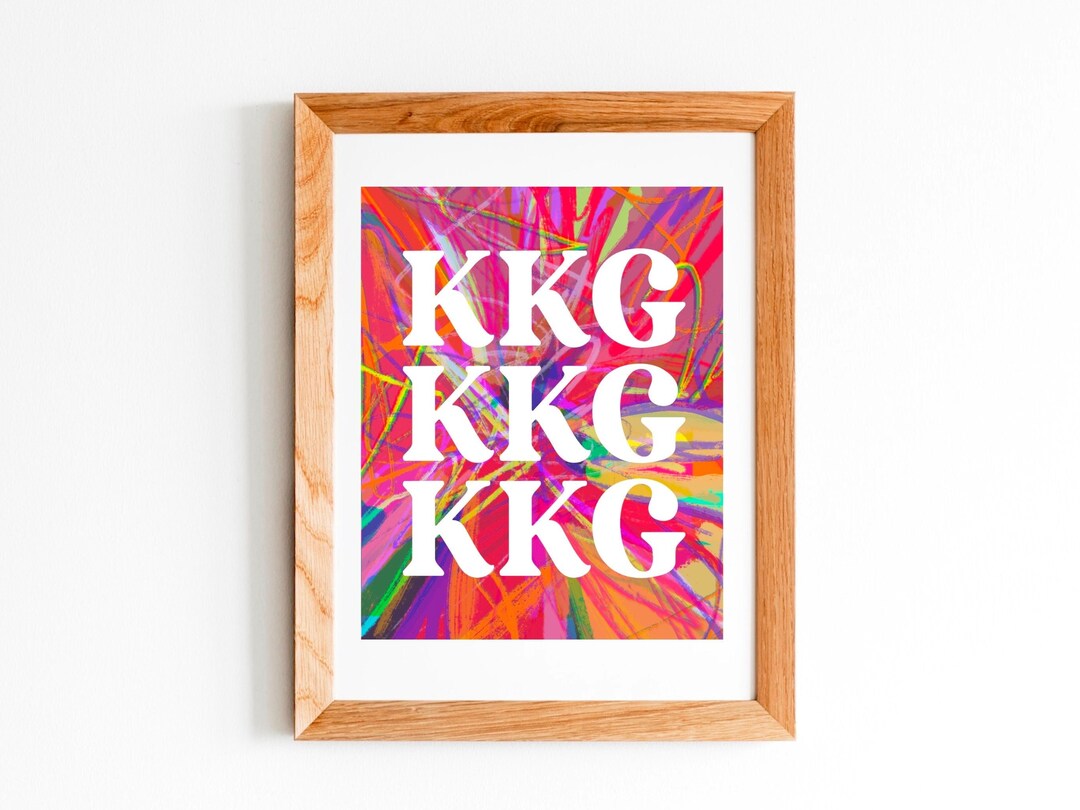 KAPPA POSTER KKG - Kappa Dorm Poster - Wall Art - Bright Color Dorm Art ...