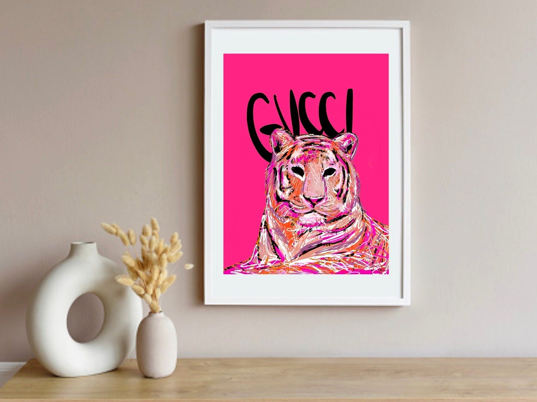 Designer Tiger Tiger Digital Fashion Print Digital Inspired Fashion Art ...