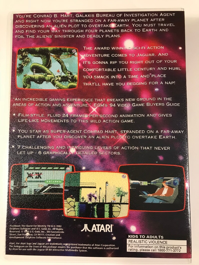 Flashback Atari Jaguar Replacement Case No Game - Etsy