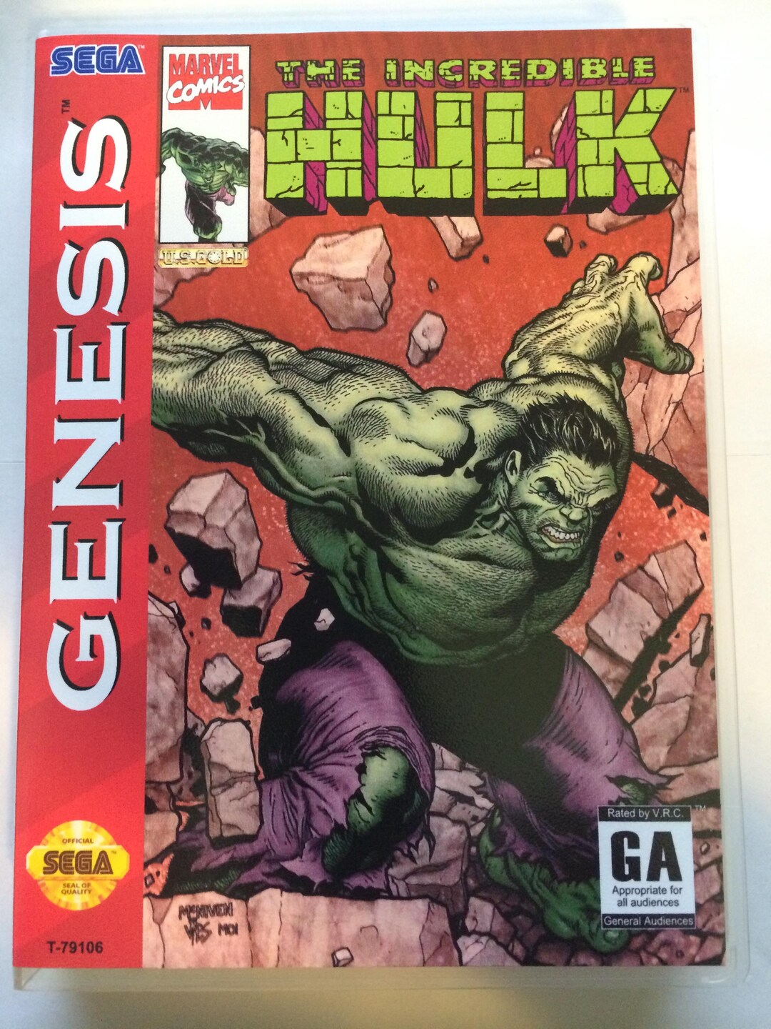 The Incredible Hulk - Sega Genesis - Replacement Case - No Game - Etsy
