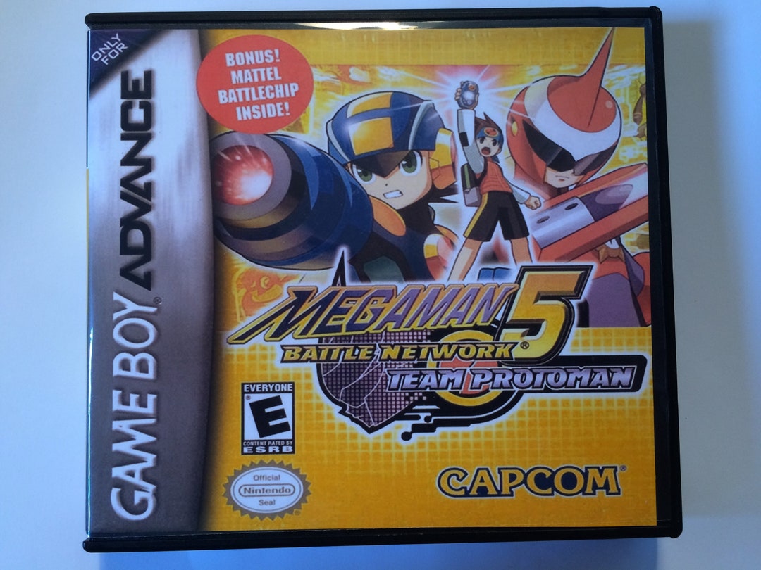 Megaman Battle Network 5 Team Protoman Gameboy Advance Replacement Case ...