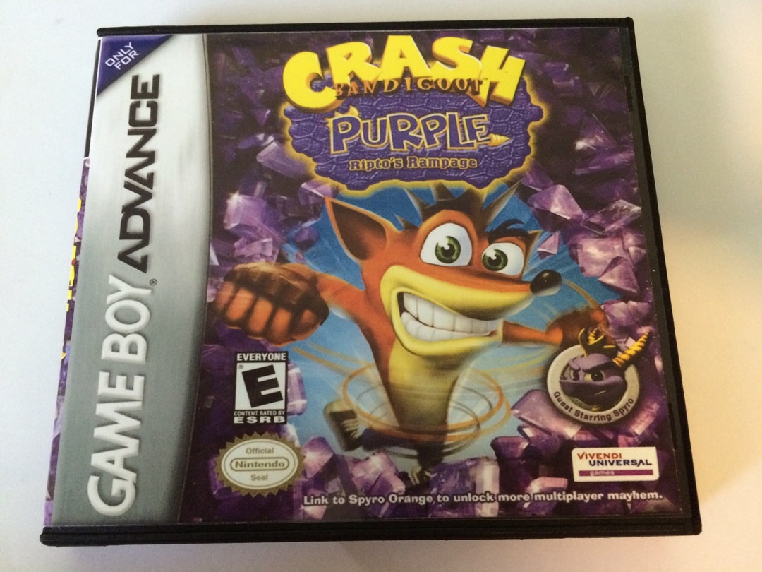Crash Bandicoot Purple Ripto's Rampage Gameboy Advance - Etsy