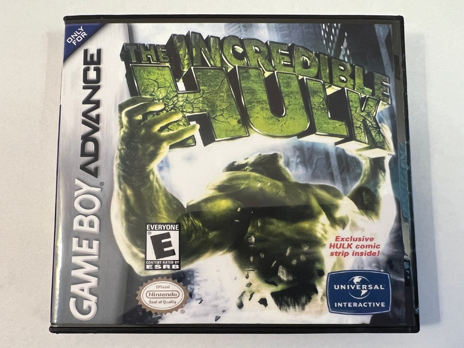 The Incredible Hulk Gameboy Advance Replacement Case No Game - Etsy