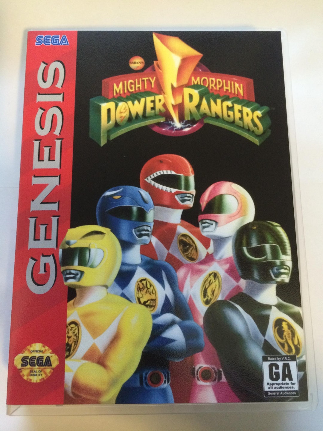 Mighty Morphin Power Rangers - Sega Genesis - Replacement Case - No ...