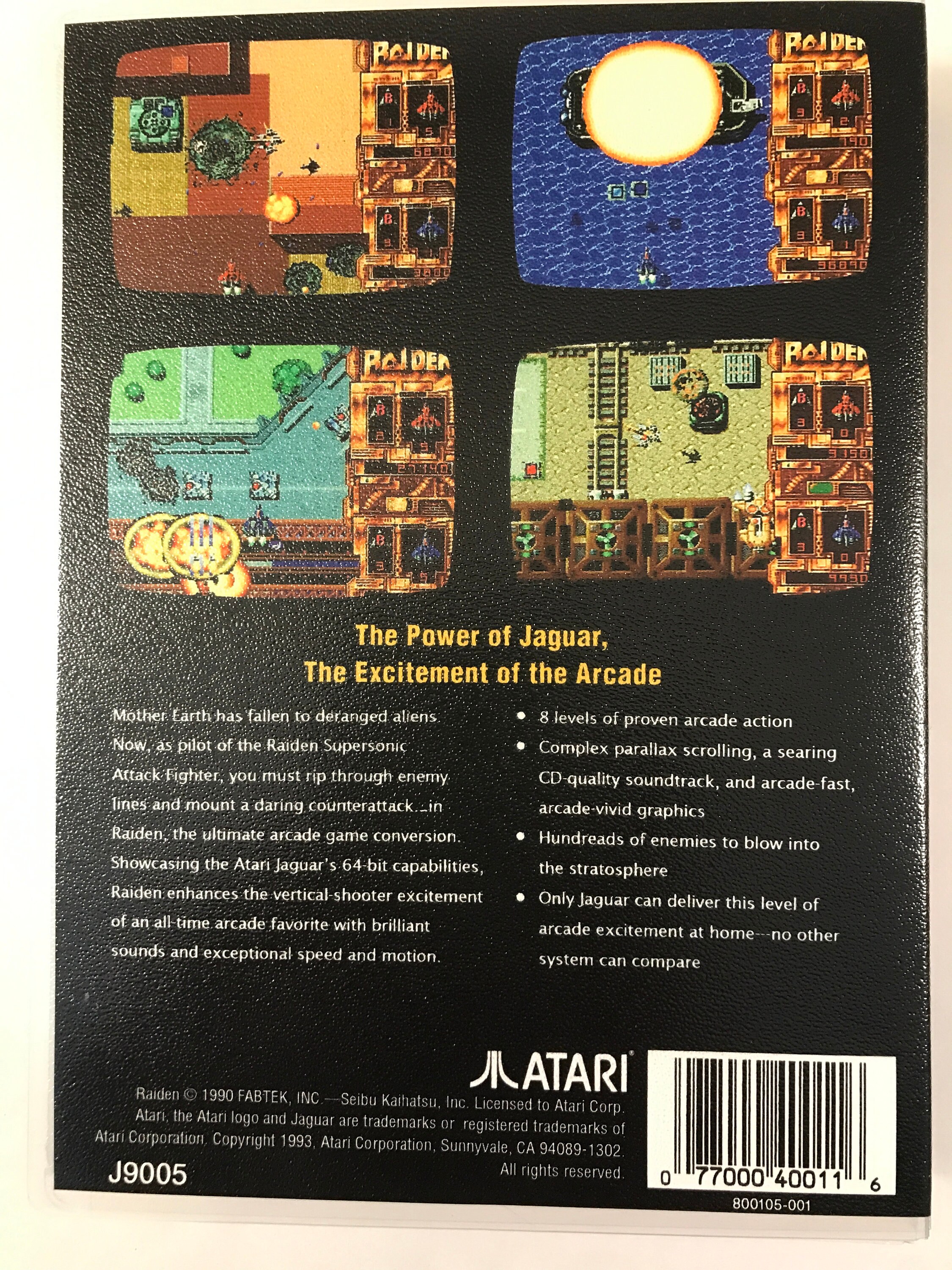 Raiden - Atari Jaguar - Replacement Case - No Game - Etsy