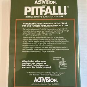 Pitfall Atari 2600 Replacement Case No Game - Etsy