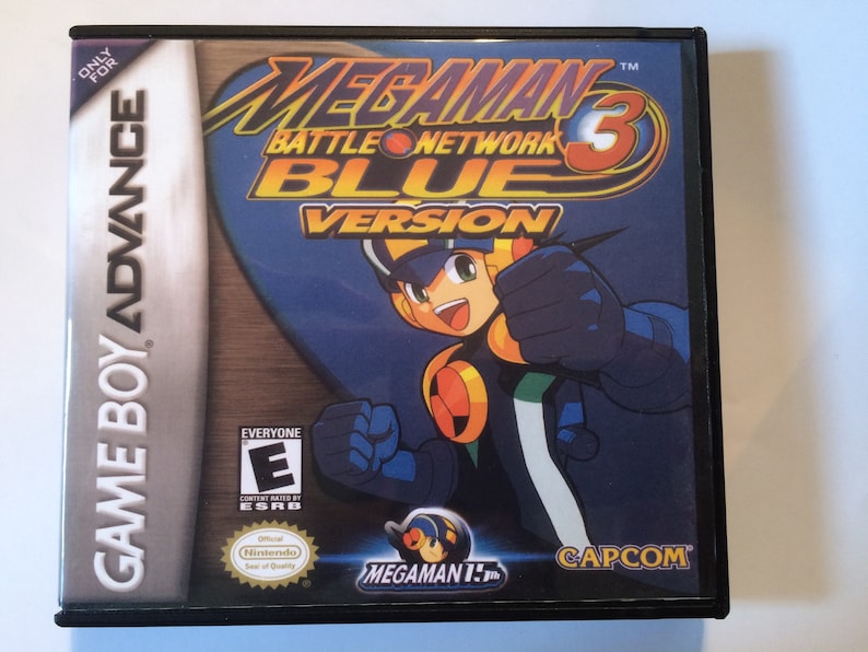 Megaman Battle Network 3 Blue Version Gameboy Advance Replacement Case ...