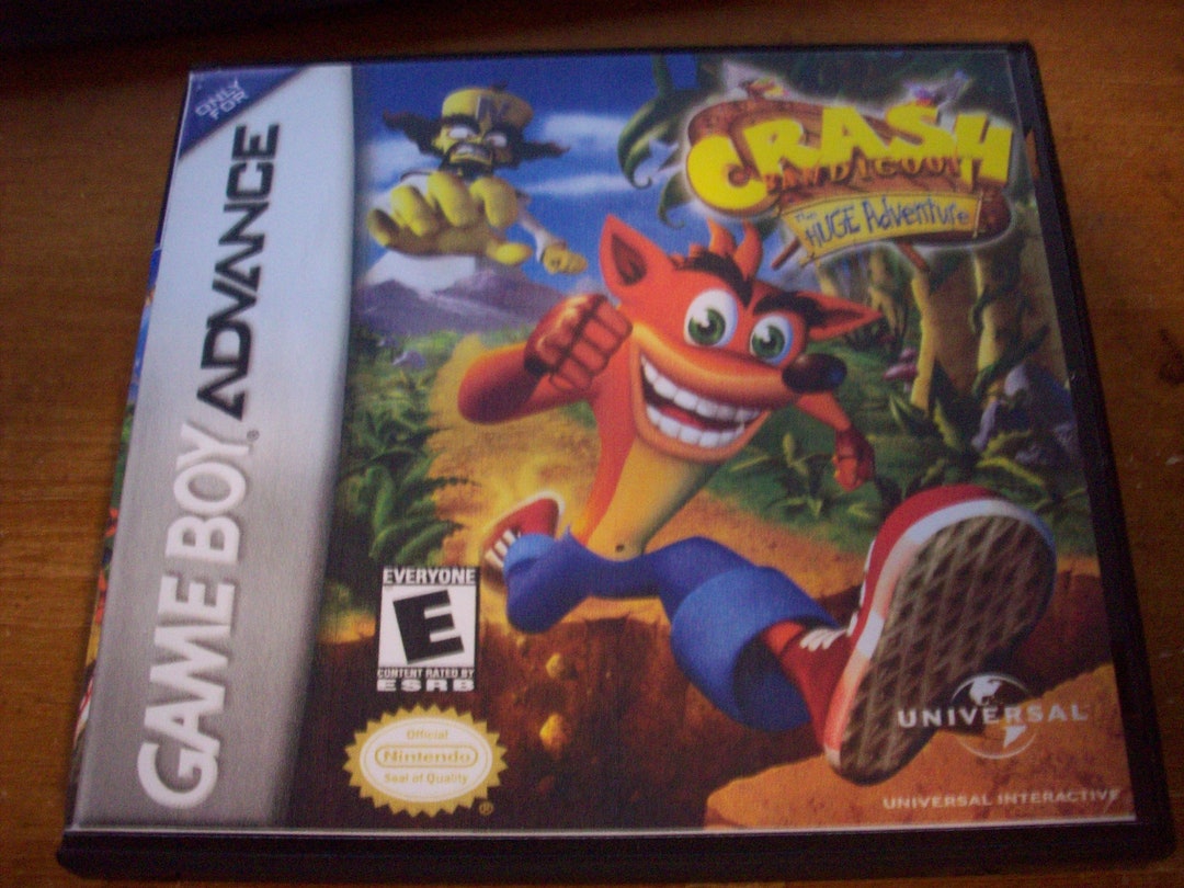 Crash Bandicoot Huge Adventure Gameboy Advance Replacement Case No Game ...