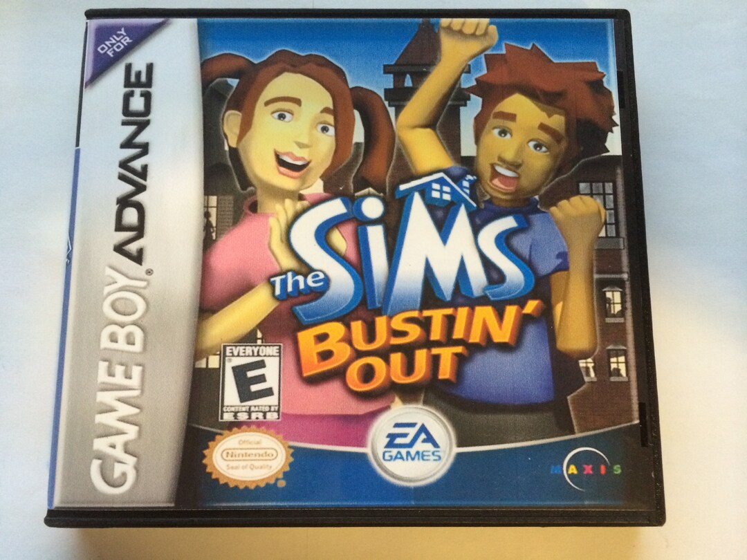 The Sims Bustin Out - Gameboy Advance - Replacement Case - No Game - Etsy