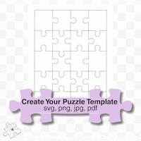 Puzzle Piece Template - Etsy