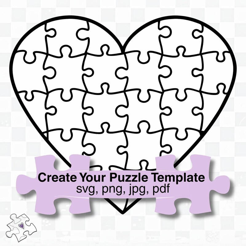 Heart Puzzle - Etsy
