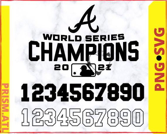 Prints Art & Collectibles Digital Prints Braves world series champions ...