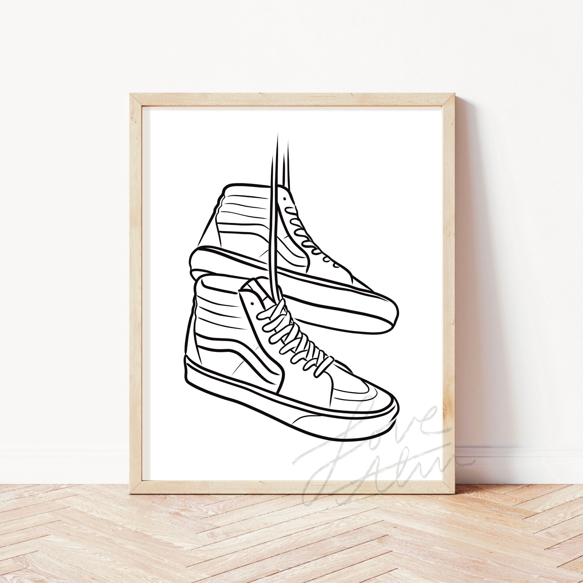 Drawing Shoes Vans