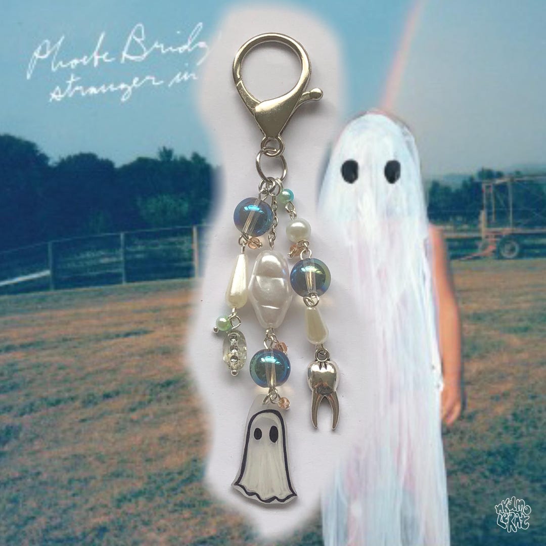 Stranger in the Alps (version7) Handmade Phoebe Bridgers Ghost Keychain ...