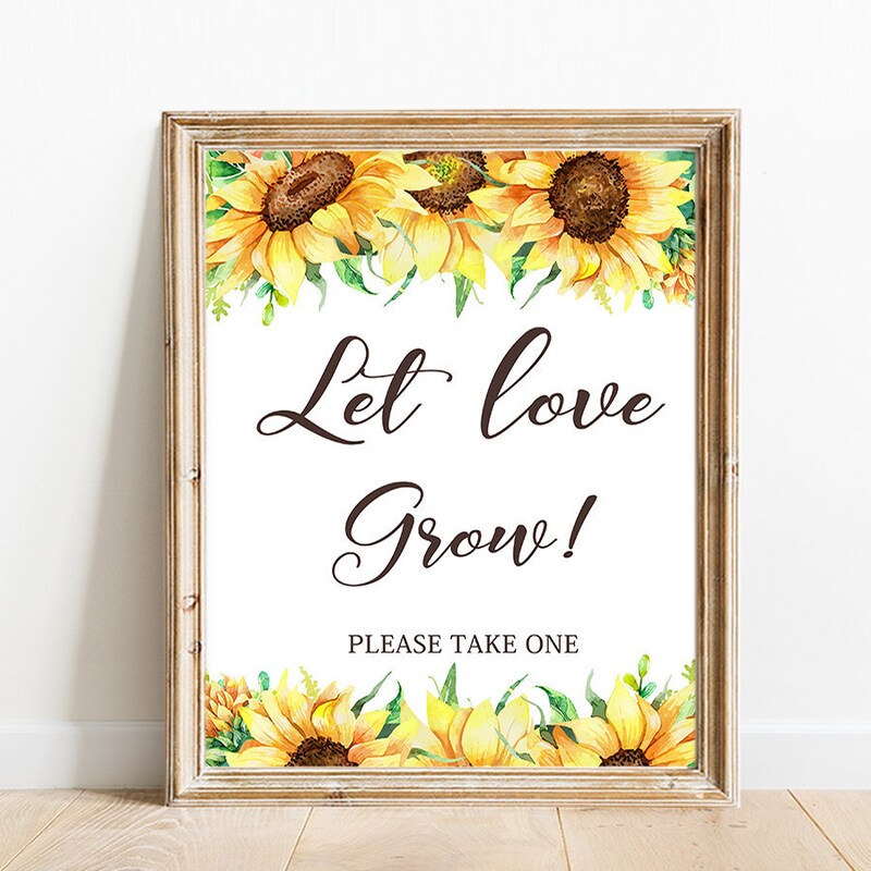 Let Love Grow Sign - Etsy
