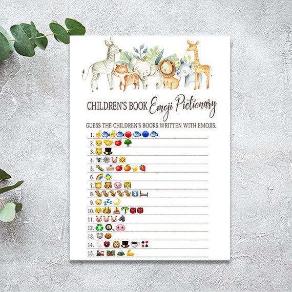 Guess The Emoji Animals And Book
