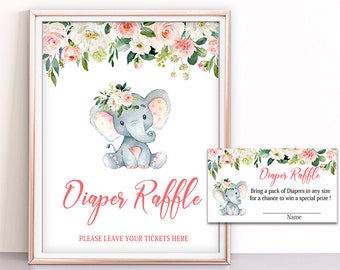 Pink Elephant Baby Shower - Etsy