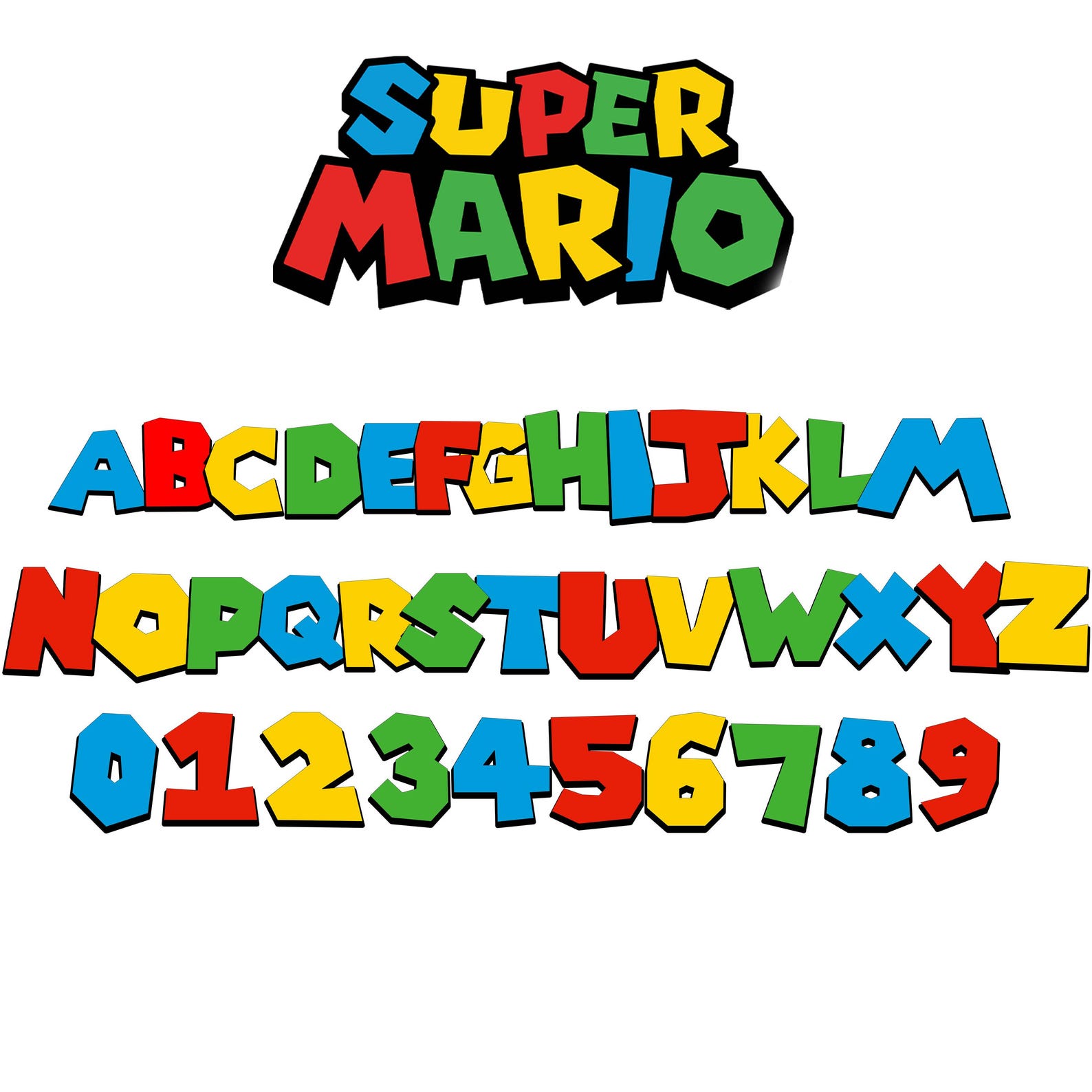 Super Mario PNG Bundle for Cricut and Sublimation, Mario Cut Files ...