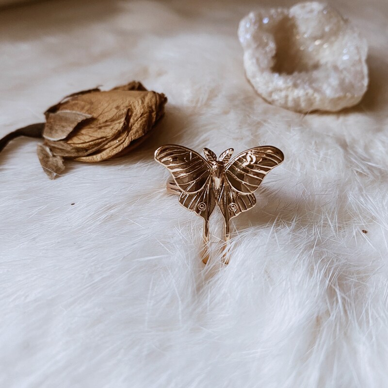 Moth Ring - Etsy