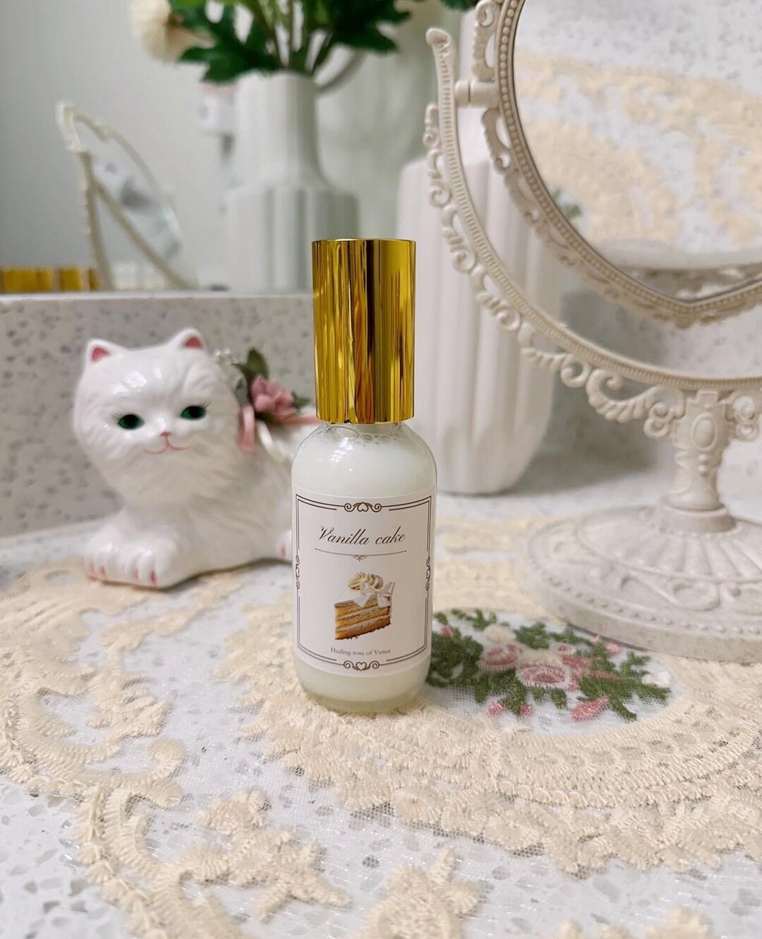 Vanilla Cake Hair, Body and Home Mist, Gourmand Perfume, Vanilla Body ...