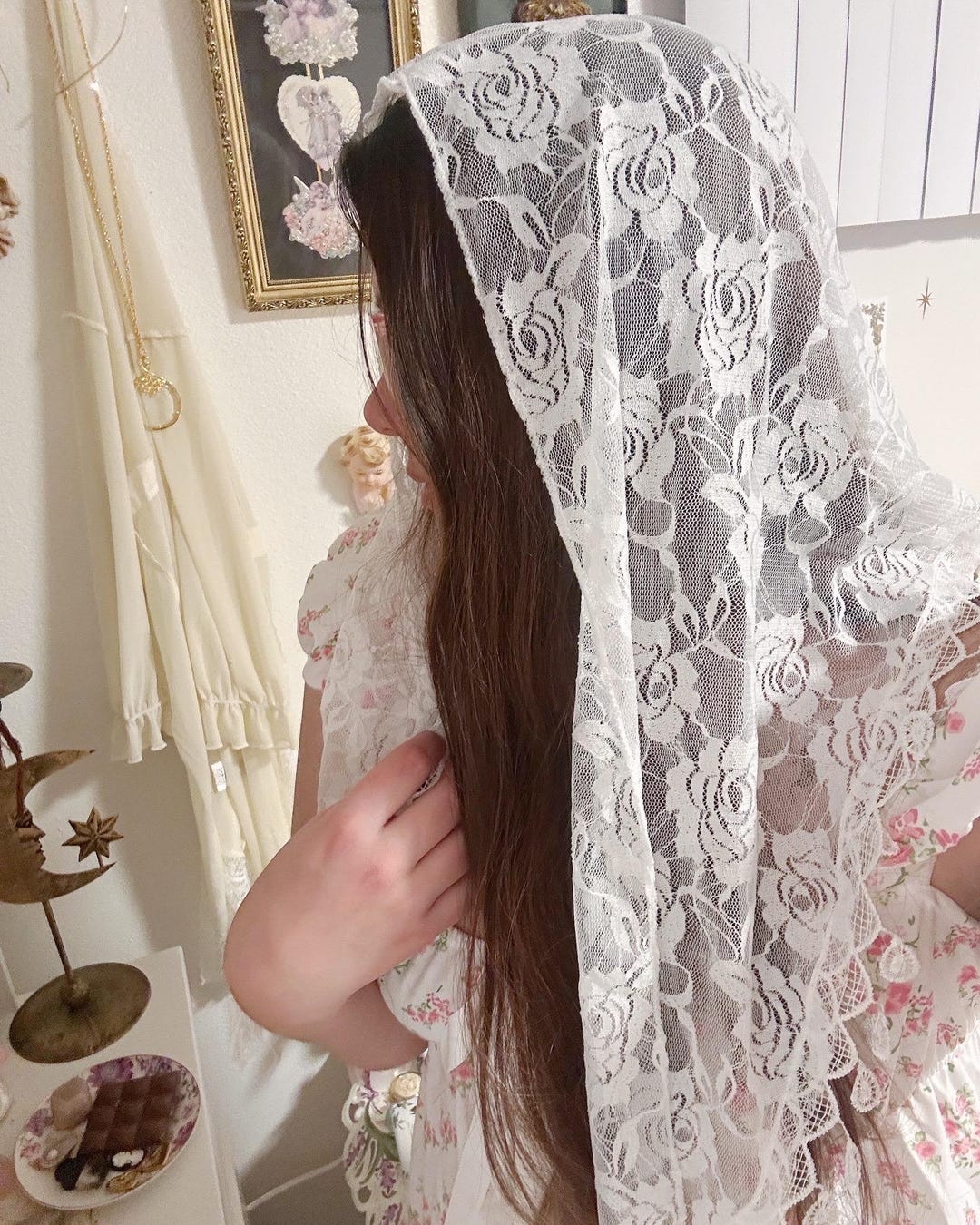 Aphrodite Devotional Prayer Veils, Prayer Veils, Spiritual Veils, Wedding Veils, Lace Veils ...