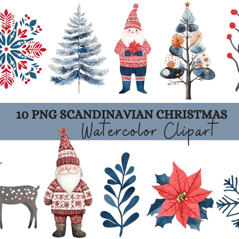 Scandinavian Clipart - Etsy