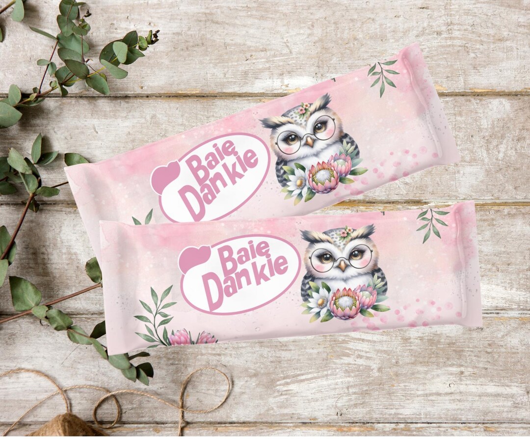 2 Finger Kit Kat Style Wrapper, Chocolate Wrapper Owl Theme as Teacher ...