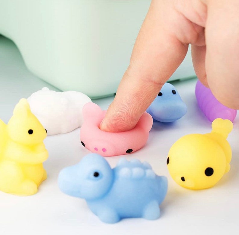 Mini Moji Fidget Toy Small Mochi Squishy Toys for Party Bag - Etsy UK